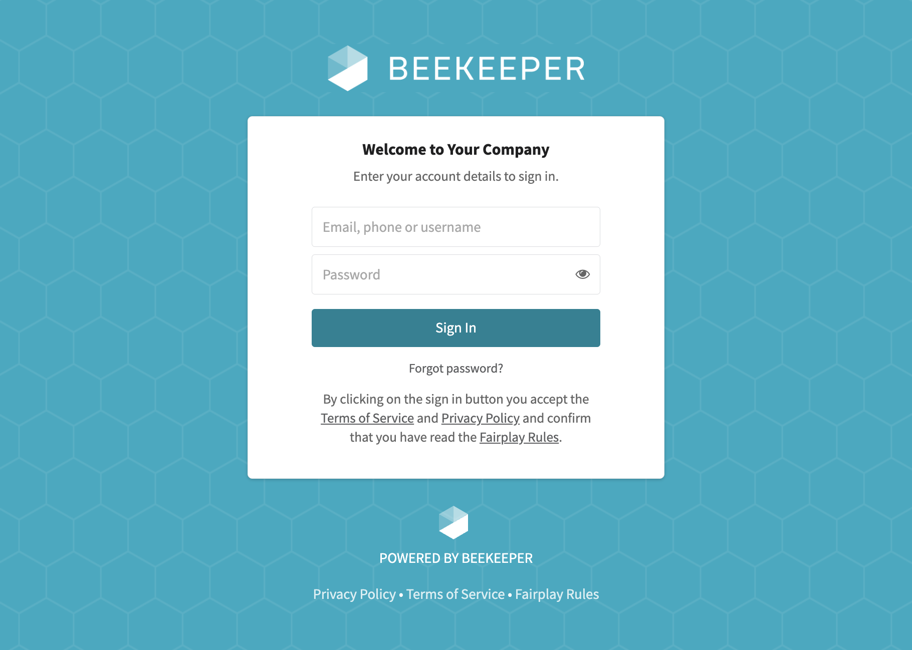 Login und Passwort zurücksetzen – Beekeeper Help Center