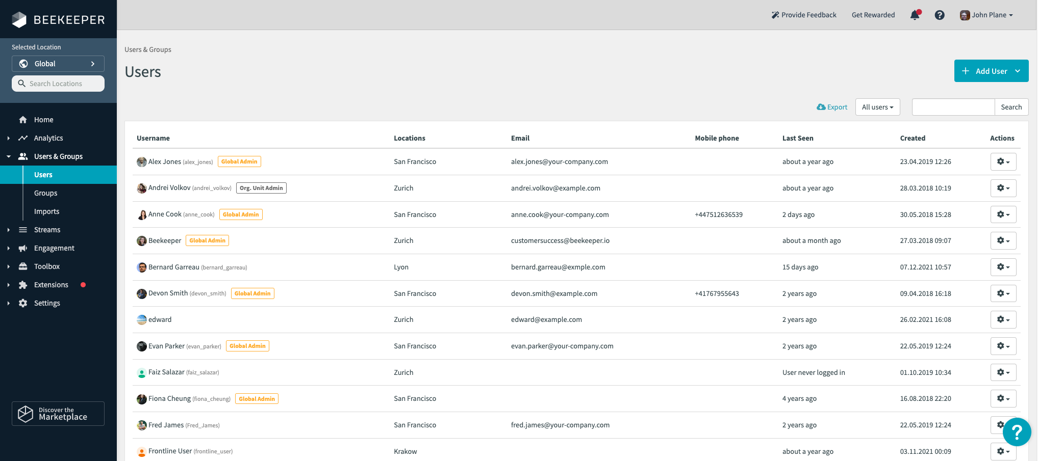 Settings Overview – Beekeeper Help Center
