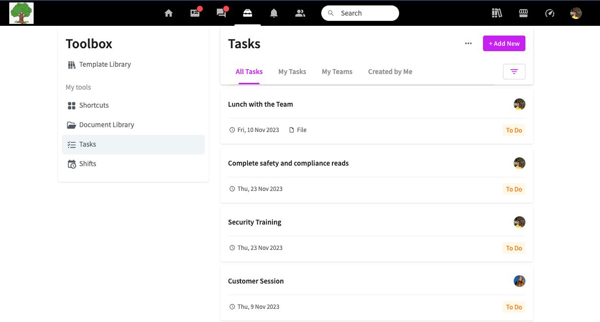 Tasks – Beekeeper Help Center