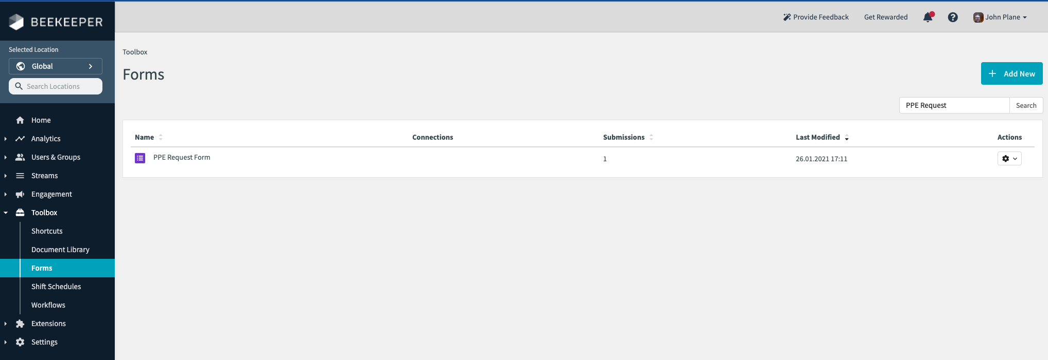 Organizing Forms in the Dashboard – Beekeeper Help Center