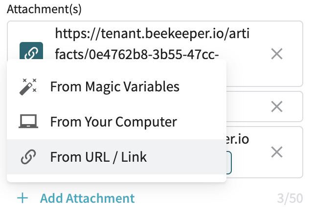 Attachments in workflows – Beekeeper Help Center