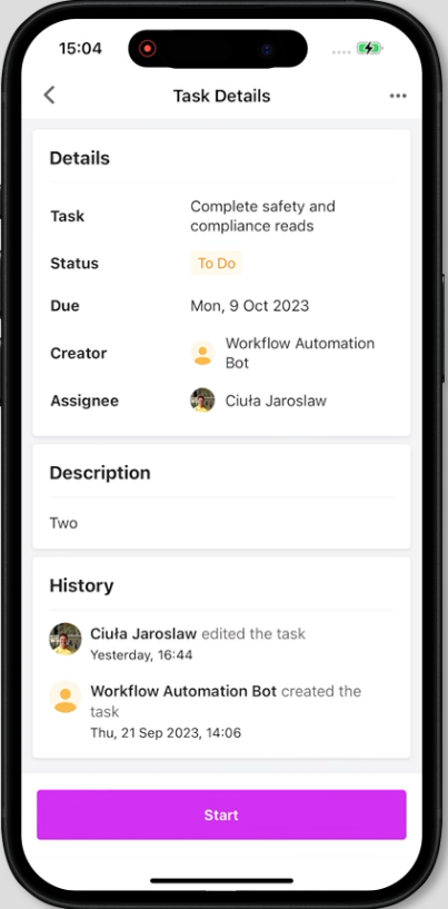 Tasks History – Beekeeper Help Center