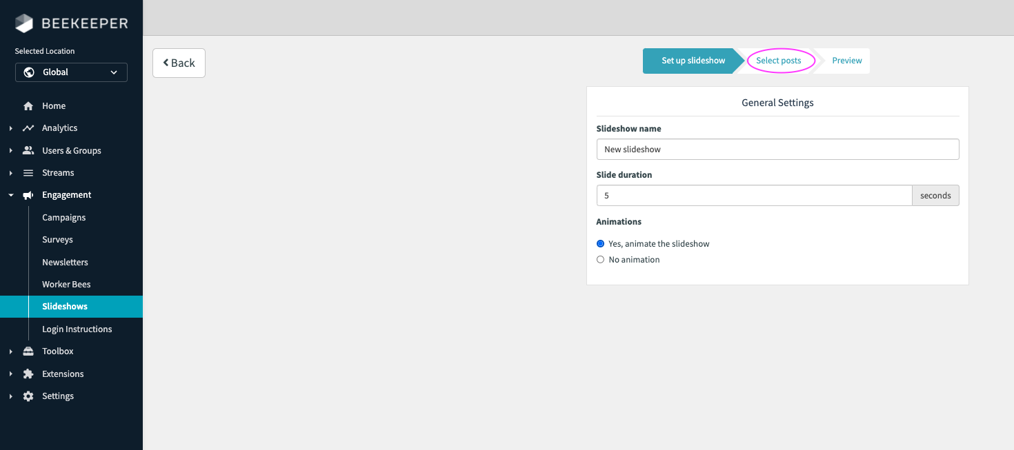 Slideshows – Beekeeper Help Center