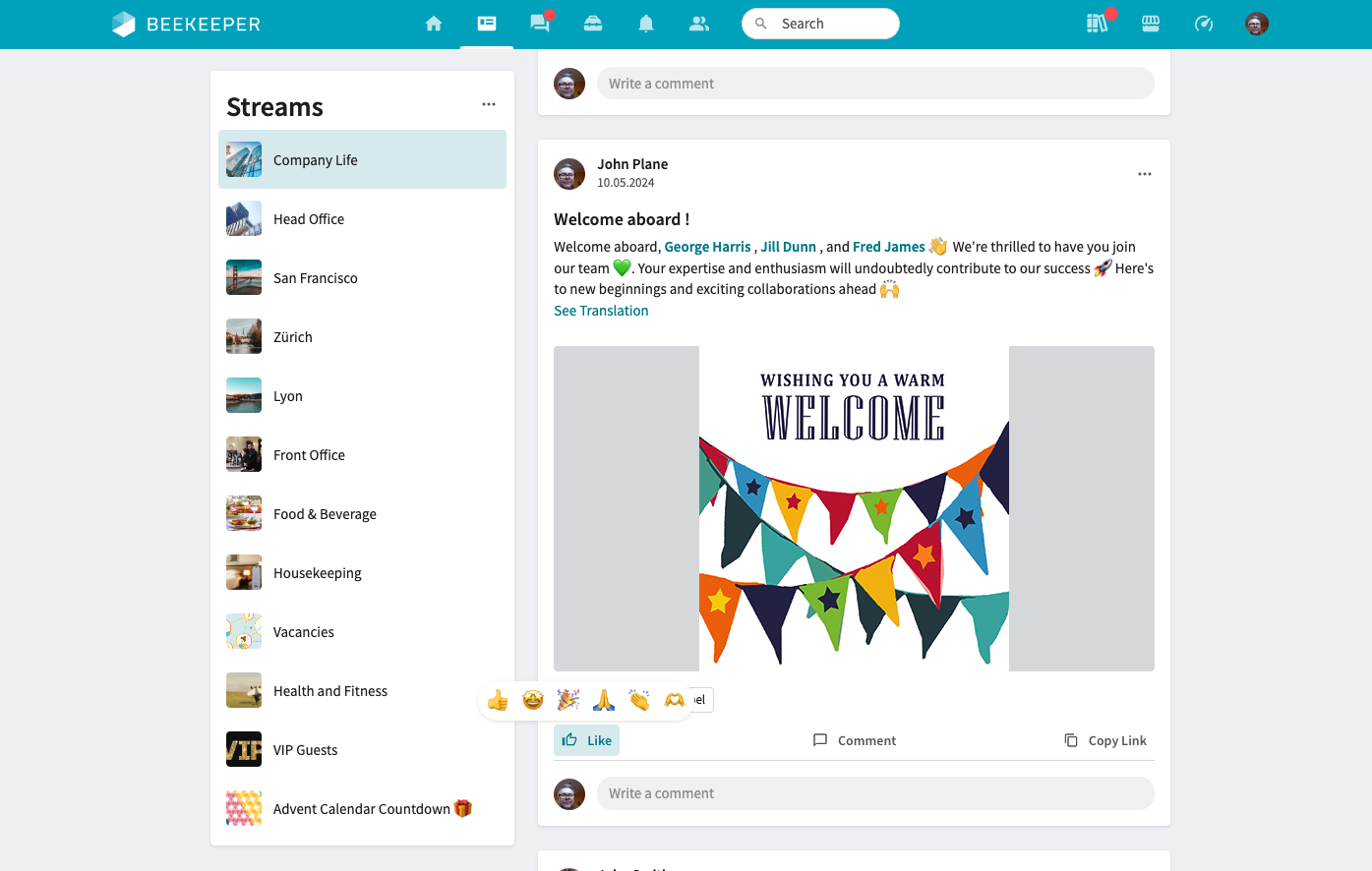 Using Emojis in Posts – Beekeeper Help Center