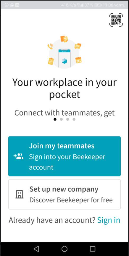 Updating Beekeeper's login language to match your phone (Android ...
